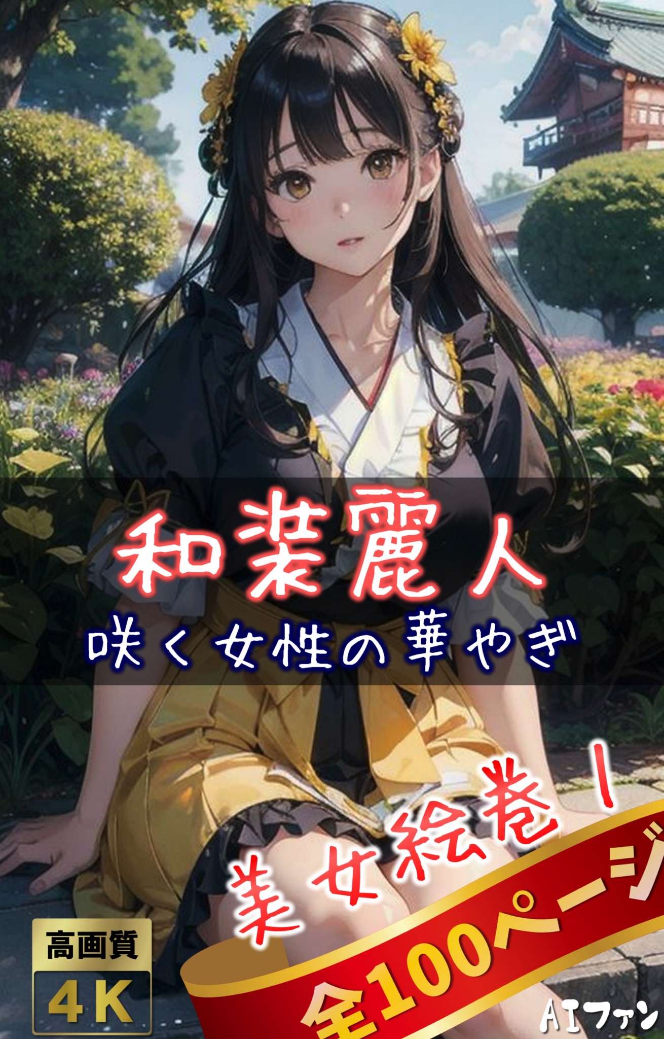 BCCKS / ブックス - 『美女絵巻1（全100ページ）和装麗人-咲く女性の華やぎ』AIファン著